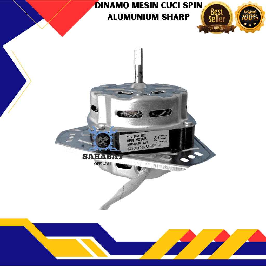 Jual DINAMO SPIN AL MODEL SHARP MOTOR PENGERING MESIN CUCI | Shopee Indonesia