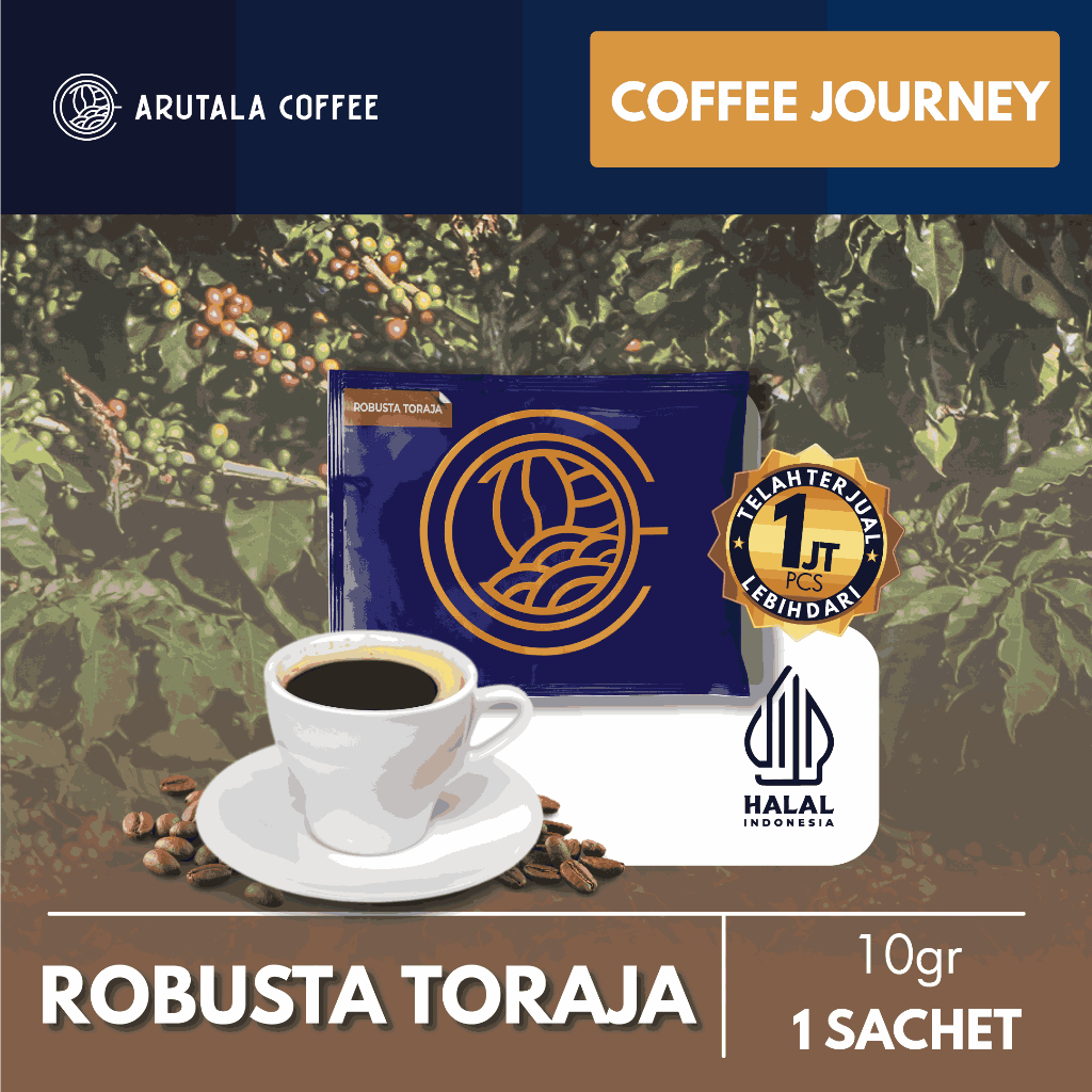 Jual ARUTALA Coffee Journey - Robusta Toraja (1 Pcs - 10gr) | Shopee ...