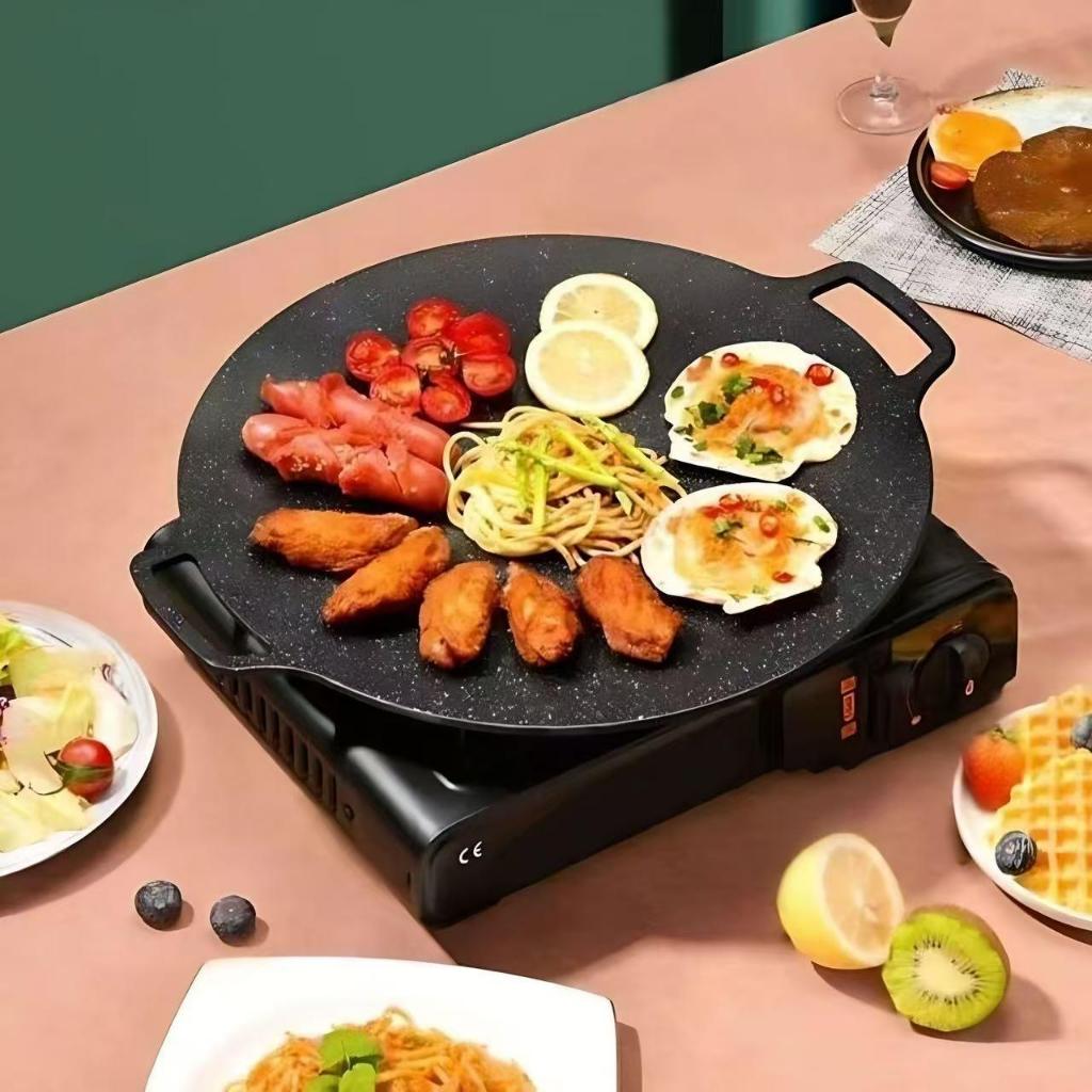 Jual Wajan Panggangan BBQ Grill Pan Korean anti lengket Wajan Datar ...