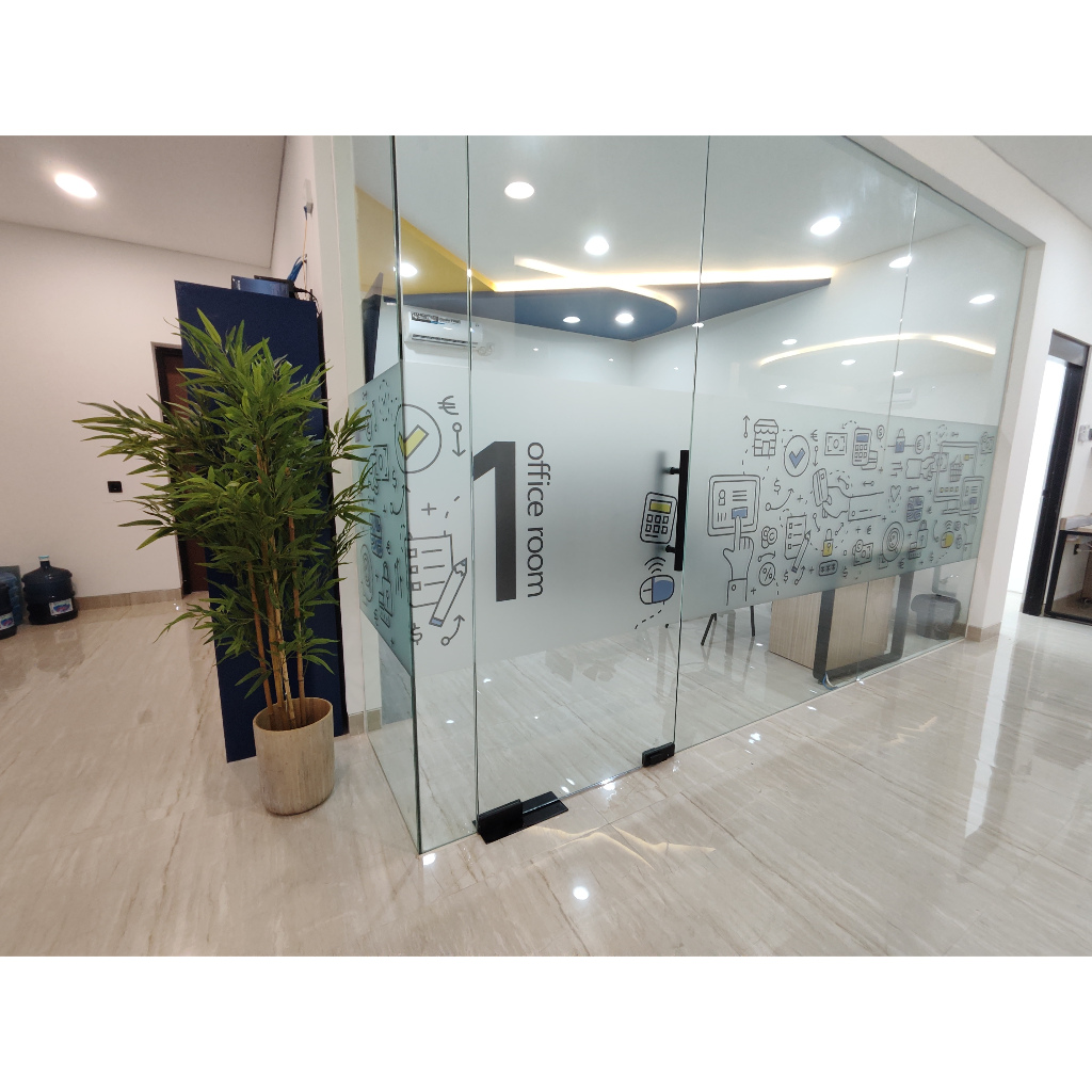 Jual Stiker Kaca Kantor/Office Sandblast Print | Shopee Indonesia