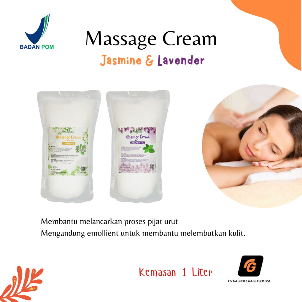 Jual Krim Pijat Massage Cream 1 Kg Wangi Aromatic Cocok Untuk Spa Pijat