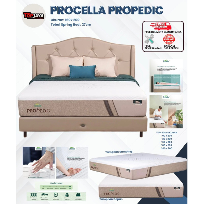 Jual PROCELLA SPRING BED PROPEDIC SERIES | Shopee Indonesia