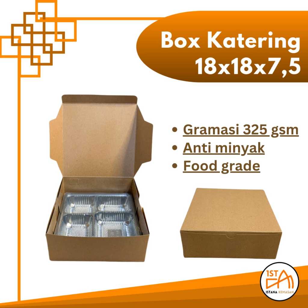 Jual Box Kotak Nasi Katering Ukuran 18x18 | Shopee Indonesia
