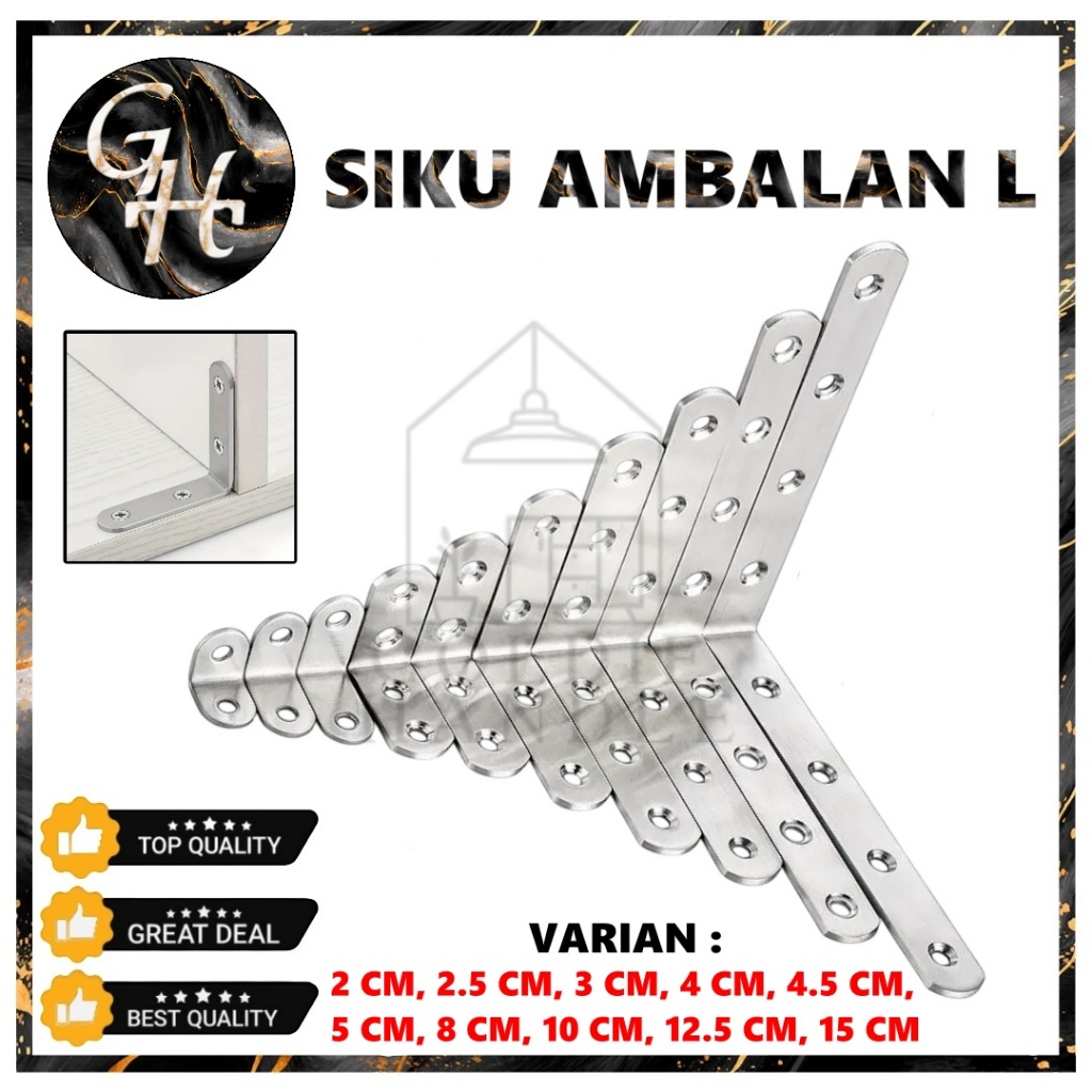 Jual Plat Siku Besi L Rak Penyangga Ambalan Siku L Lemari Rak Stainless ...