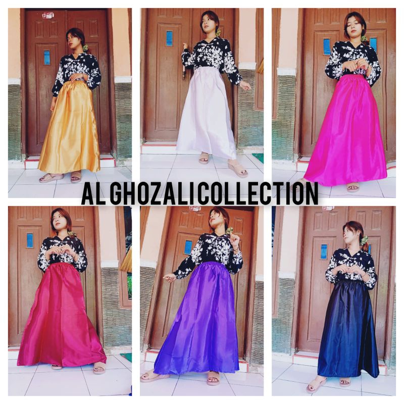 Jual ROK TARI PANJANG POLOS BAHAN SATIN BAWAHAN ANAK DAN DEWASA ...
