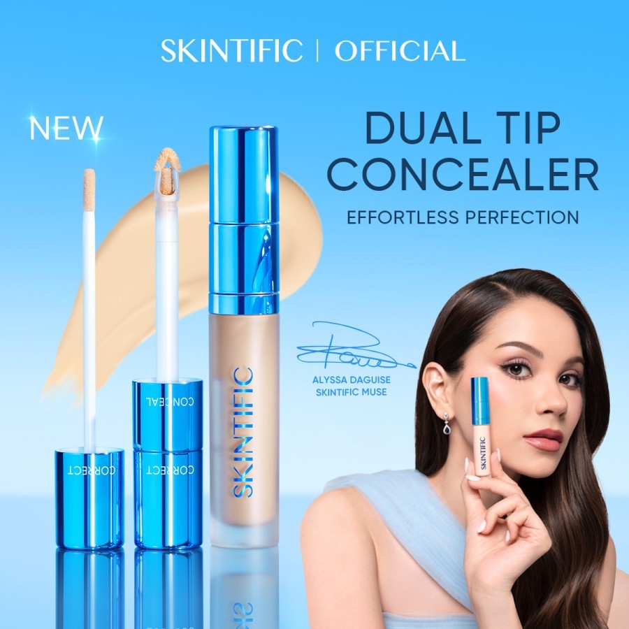Jual SKINTIFIC Cover Perfect Serum Concealer Dual Aplikator Micro Tip ...