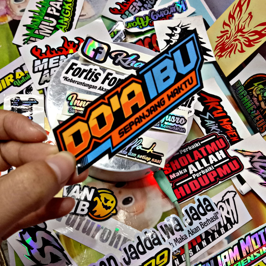 Jual STICKER STIKER KATA KATA / STIKER VIRAL / STIKER DO'A IBU ...