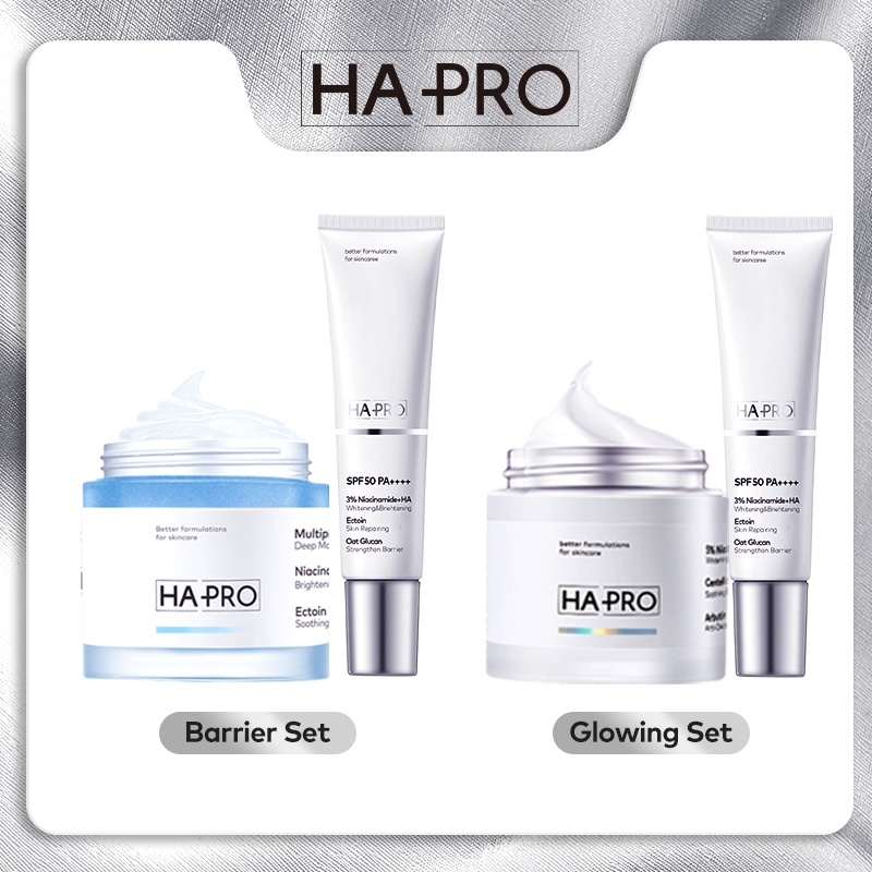 Jual [HAPRO] HA PRO Bundling Glow Series 2pcs | Moisturizer Cream 30g ...