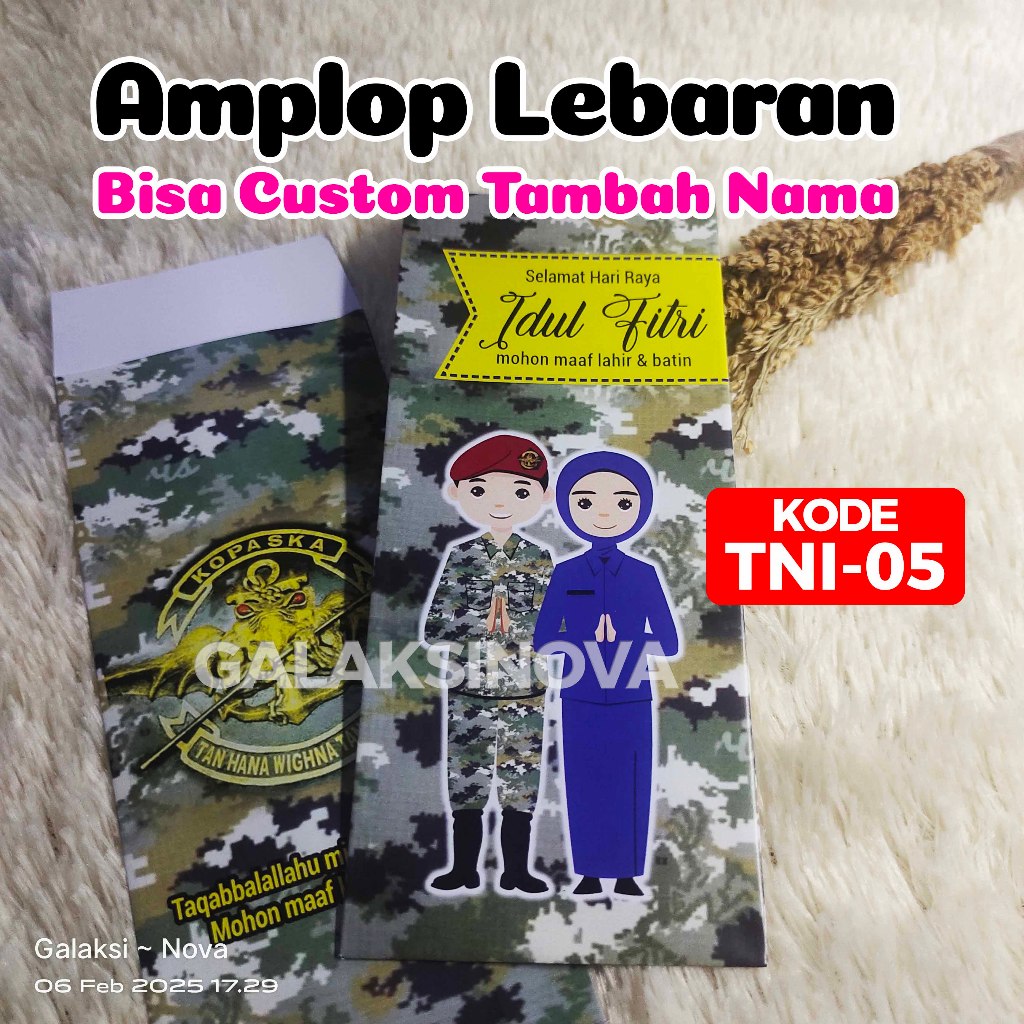 Jual TNI.05 - Amplop Idul Fitri JALASENASTRI TNI AL KOPASKA | Amplop Lebaran Custom | Amplop ...