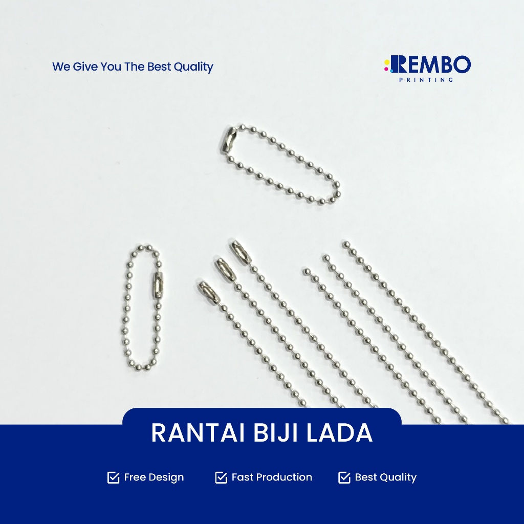 Jual RANTAI BIJI LADA / RANTAI HANG TAG / RANTAI PELOR / TALI HANG TAG ...
