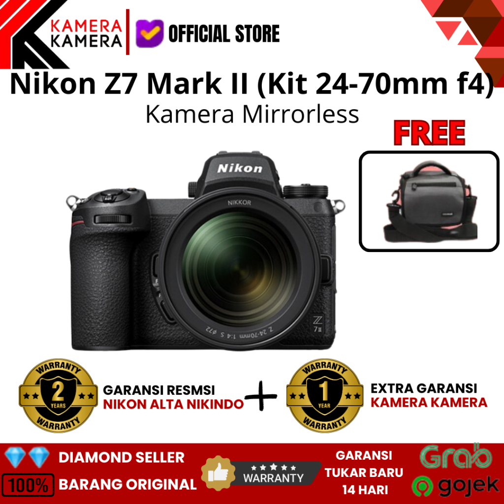 Jual Nikon Z7 II Nikon Z7II Nikon Z7 Mark II Kit 24-70mm f4 GARANSI RESMI | Shopee Indonesia