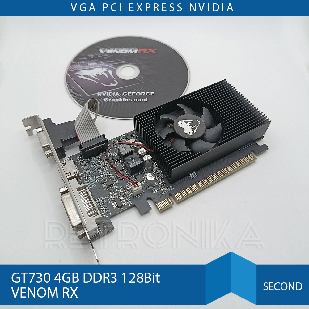 Jual VGA PCI Express Nvidia GT730 4GB DDR3 128Bit VENOM RX | Shopee ...