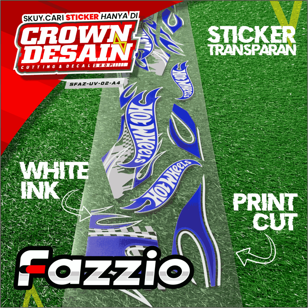 Jual Stiker Striping Fazzio 125 Motif Hotwheels Racing - Decal Striping ...