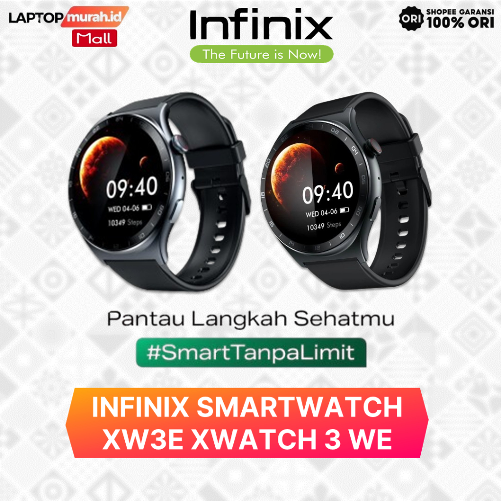 Jual INFINIX SMARTWATCH XW3E XWATCH 3 WE BLACK DAN GREY | Shopee Indonesia