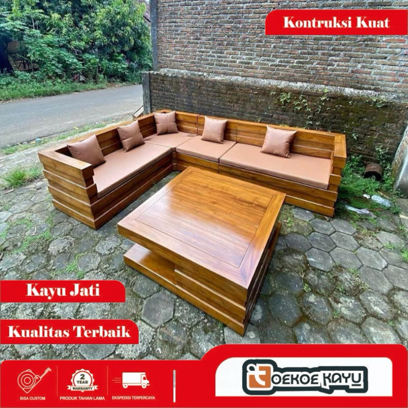 Jual kursi tamu box robot kursi sudut box plus busa minimalis kursi ...