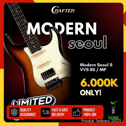 Jual Gitar Elektrik Crafter Modern Seoul S VVS MP Roasted Maple Fretboard Stratocaster | Shopee ...