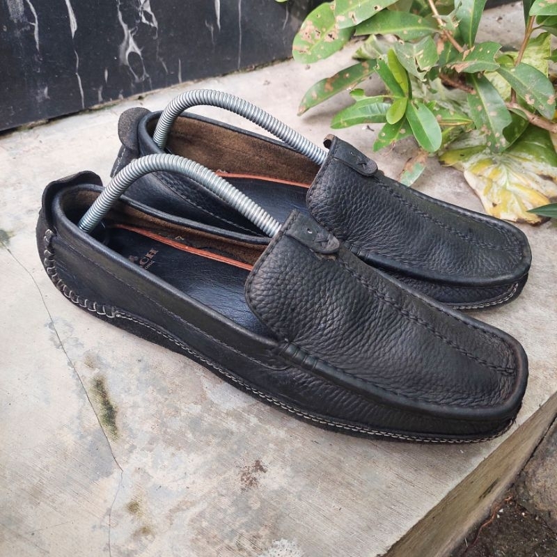 Jual sepatu loafer second merk coach size 42(27cm) | Shopee Indonesia