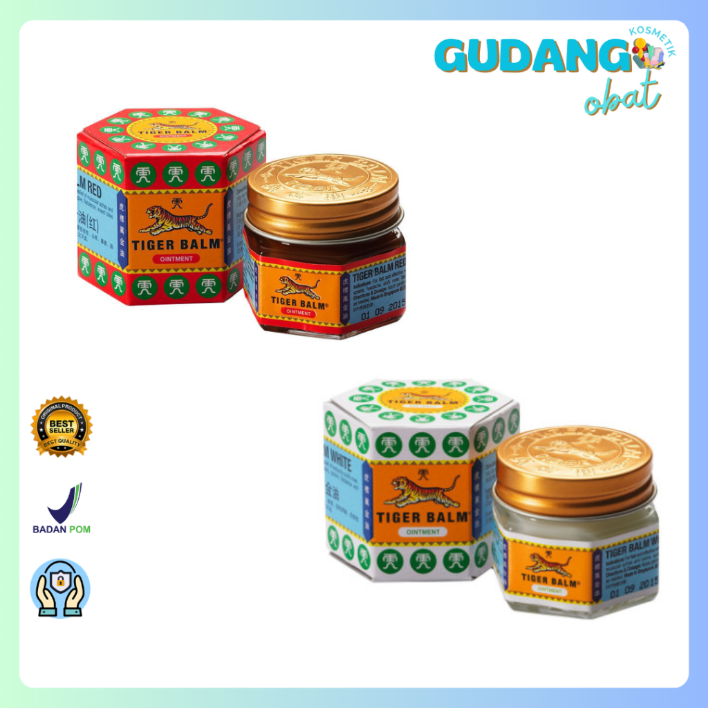 Jual Tiger Balm Putih 20 Gr, Tiger Balm merah 20 Gr - Balsem Macan ...