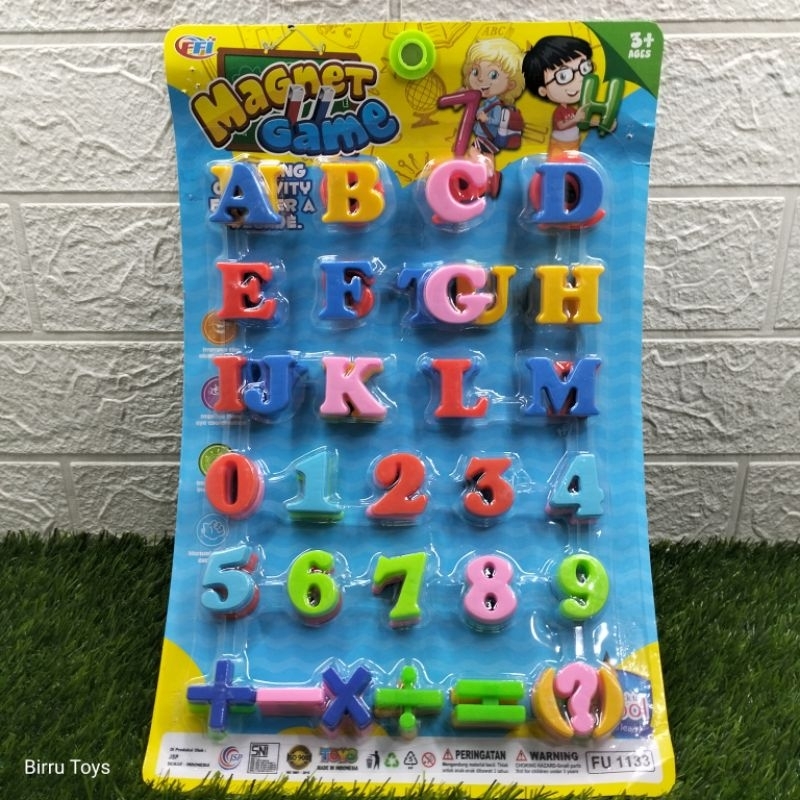 Jual Mainan Magnet Huruf & Angka | Magnetic Alphabet | Shopee Indonesia