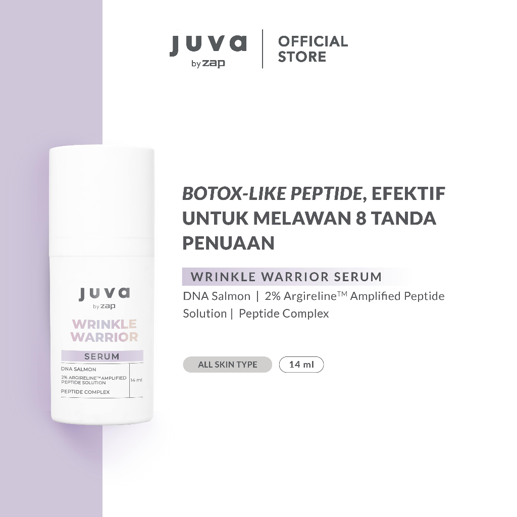Jual Juva by zap Wrinkle Warrior Serum 14 ml [Argireline Peptide & DNA ...