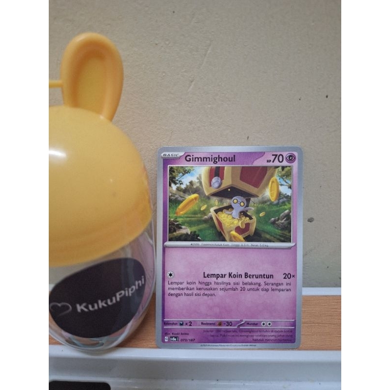 Jual Kartu Pokemon Gimmighoul 073/187 sv8a | Shopee Indonesia