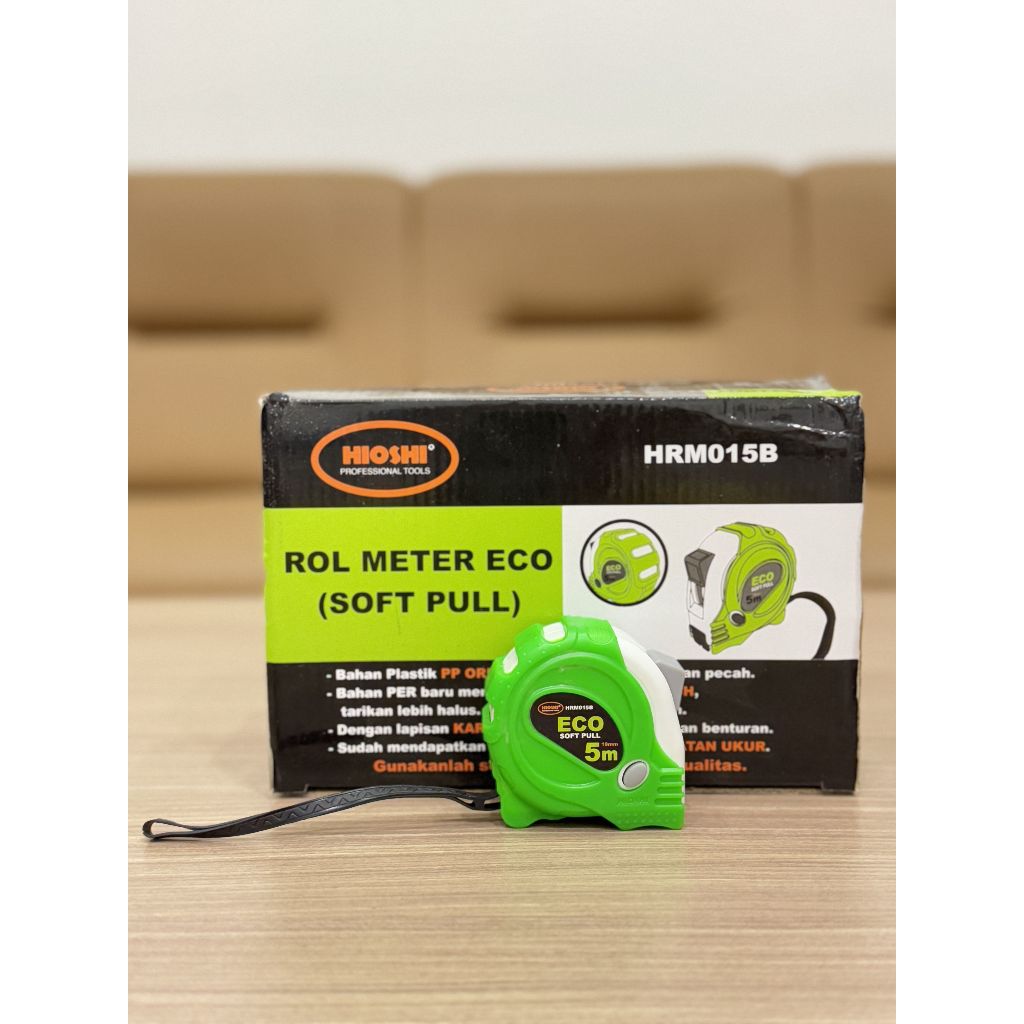 Jual Meteran Hioshi / Roll Meter Hioshi Eco Soft Pull | Shopee Indonesia