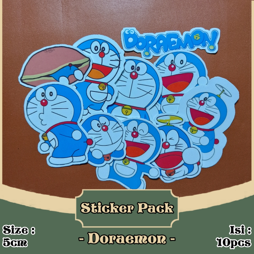 Jual Sticker Pack Doraemon | 10pcs | 5cm | Shopee Indonesia