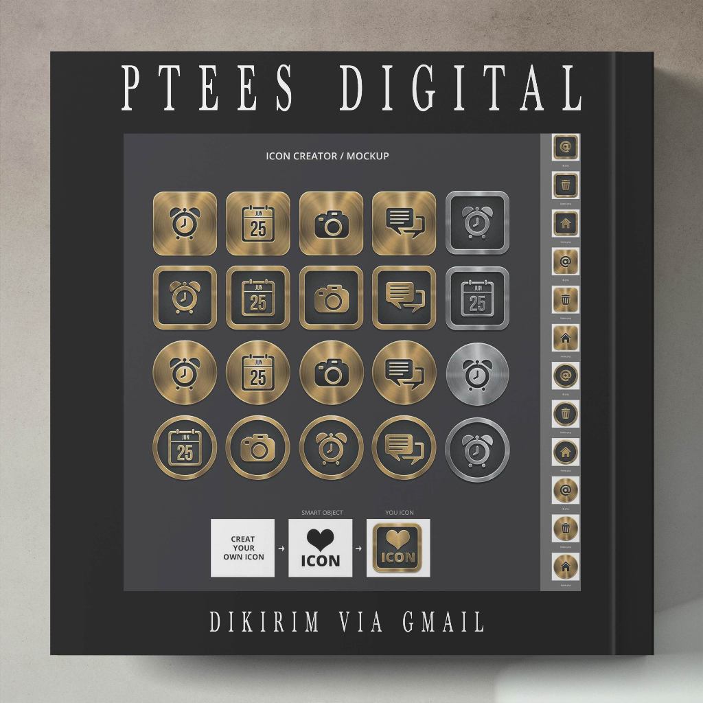Jual PD0561 - Icons Creator - Icon Mock up - PSD PHOTOSHOP + PNG ...