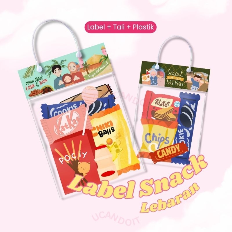 Jual Plastik Snack Lebaran Idul Fitri | Kemasan Label Snack Lebaran ...