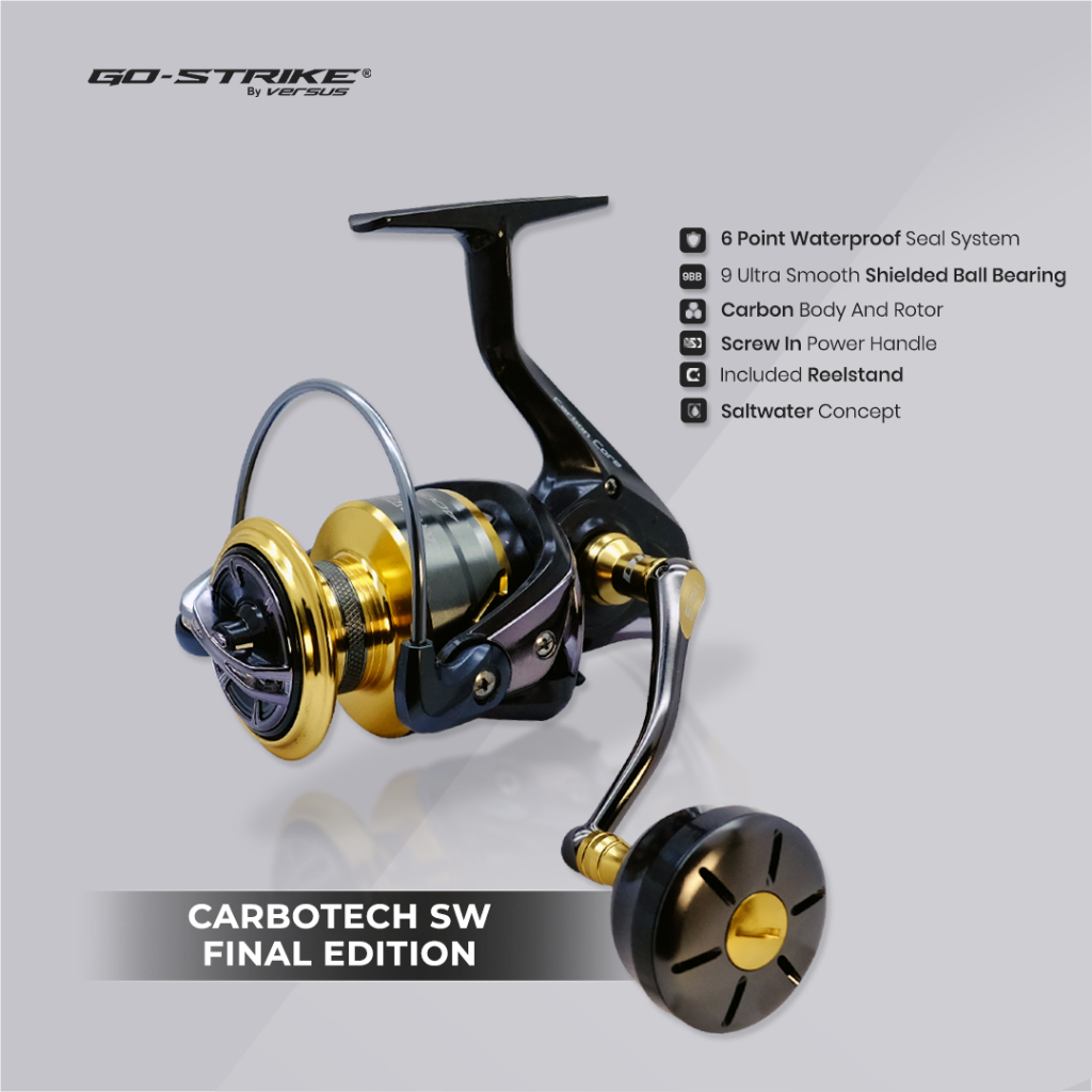Jual Reel Pancing GostrikeVersus New Carbotech SW 9 BB - Power handle ...