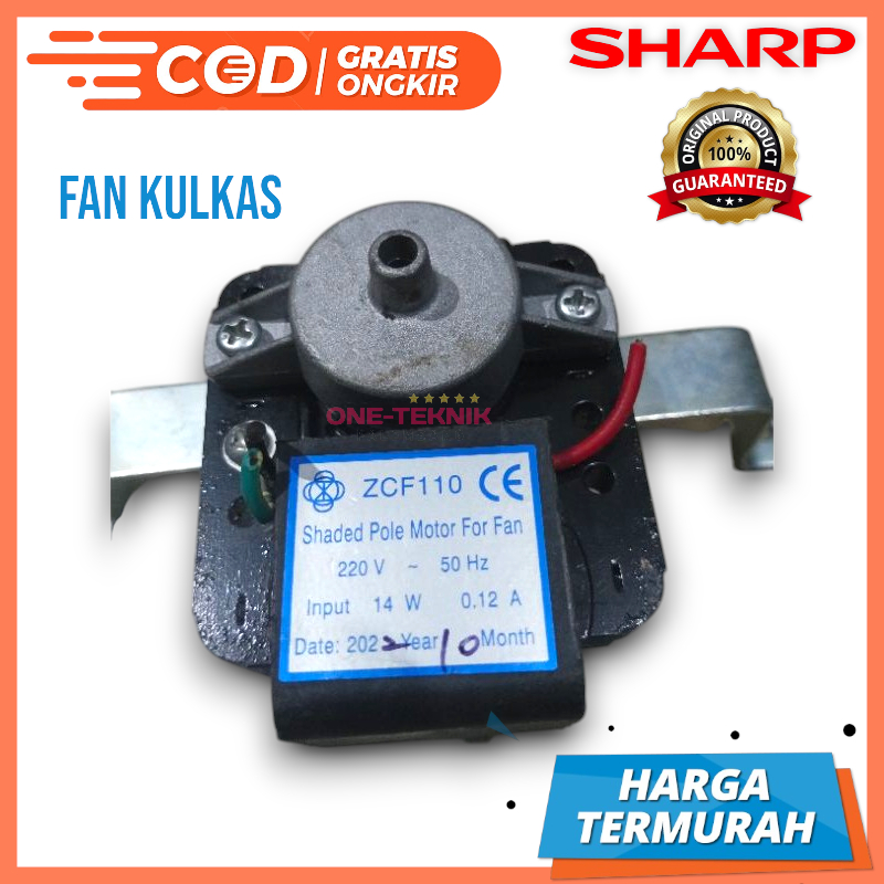 Jual FAN MOTOR KULKAS SHARP ORIGINAL (ZCF110) | Shopee Indonesia