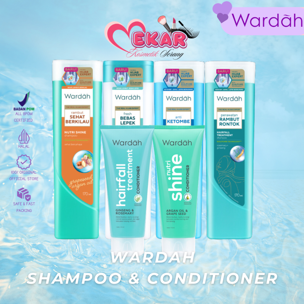 Jual WARDAH Shampoo / Conditioner - Hairfall Treatment / Anti Dandruff ...