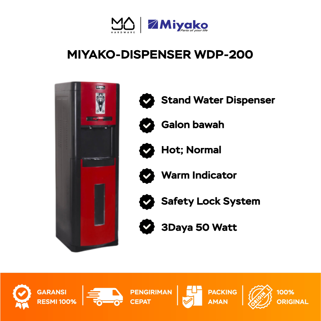 Jual MIYAKO Stand Water Dispenser WDP 200 H - Garansi Resmi | Shopee ...