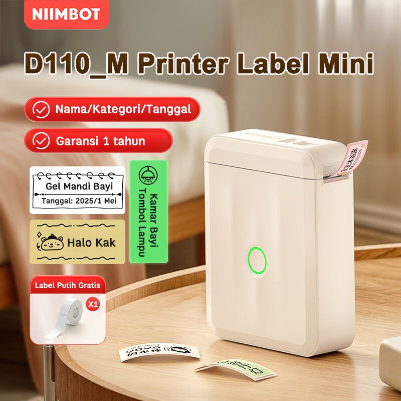 Jual NIIMBOT D110 Perekat Label Termal Portabel Nirkabel Bluetooth Printer Stiker | Shopee Indonesia