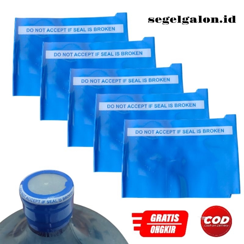 Jual Segel Galon Polos Biru Tulisan Putih (200 Pcs) | Shopee Indonesia