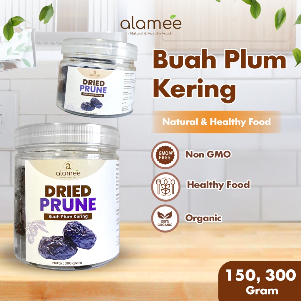 Jual ALAMEE Plum Kering Dried Prune Cemilan Buah Fruit Prunes | Shopee ...