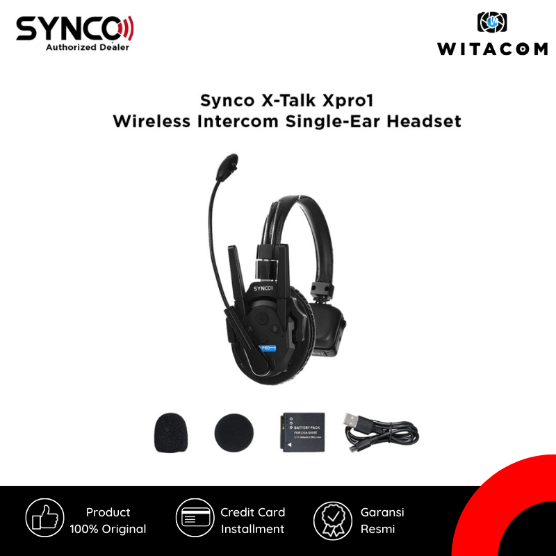 Jual Synco Xtalk XPro 1 Wireless Intercom Master/Remote Headset (2.4 GHz) | Shopee Indonesia