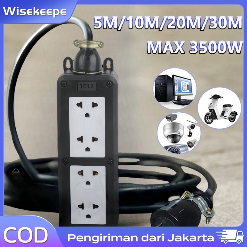 Jual 5M/10M/20M/30M mtr Kabel Ekstensi 2X2.5 mm Cable Extension ...