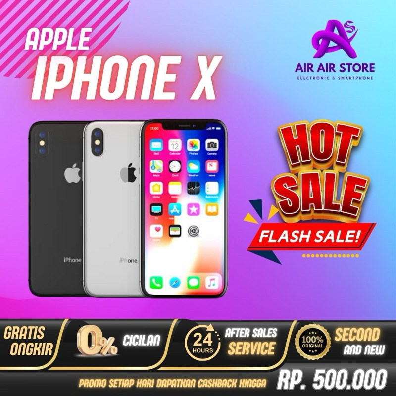 Jual iPhone X Second Resmi 64gb 256gb Fullset Bergaransi | Shopee Indonesia