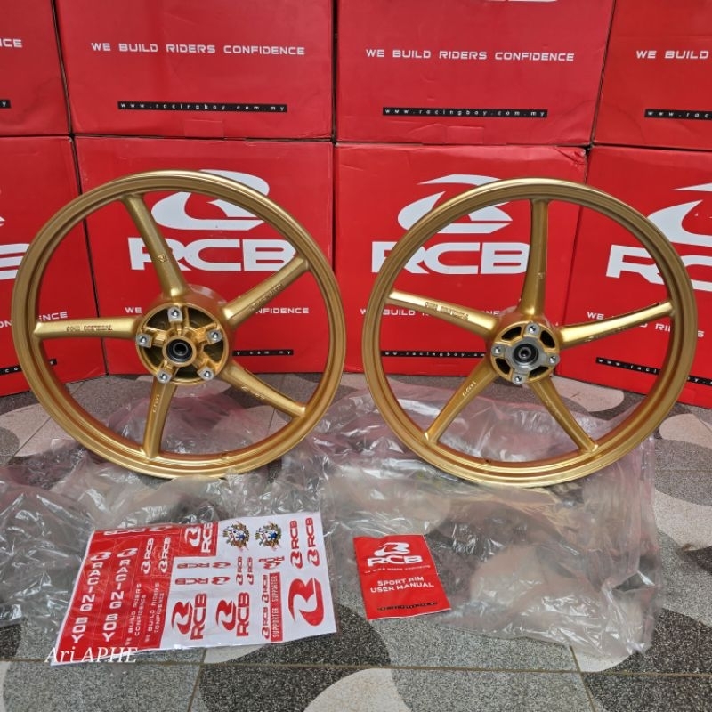 Jual Velg RCB palang 5 SP522 gold 185X17 160X17 yamaha jupiter MX KING ...