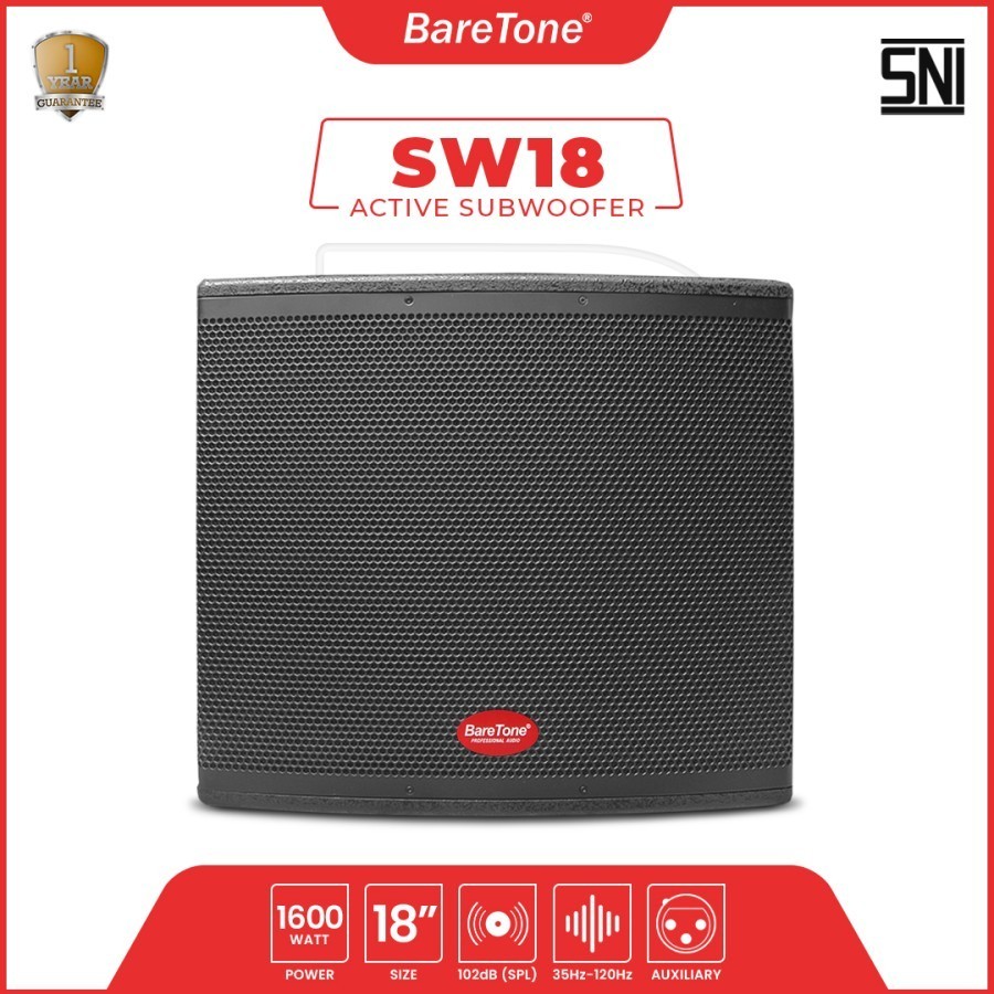 Jual Speaker Subwoofer Aktif BareTone SW-18 Type 18 Inch | Shopee Indonesia