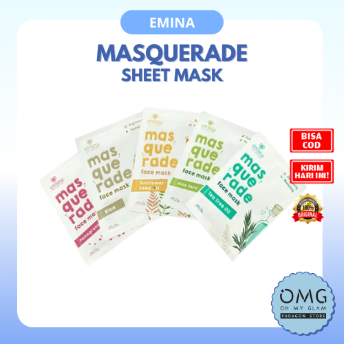 Jual Emina Masquerade Face Sheet [BPOM] Mask Original Sheetmask Tea ...