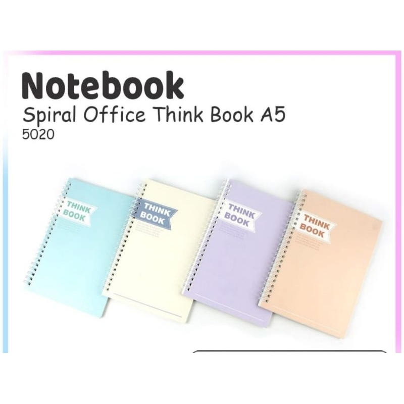 Jual NOTES BUKU CATATAN SPIRAL A5 GARIS RING BOOK 60 LEMBAR | Shopee ...