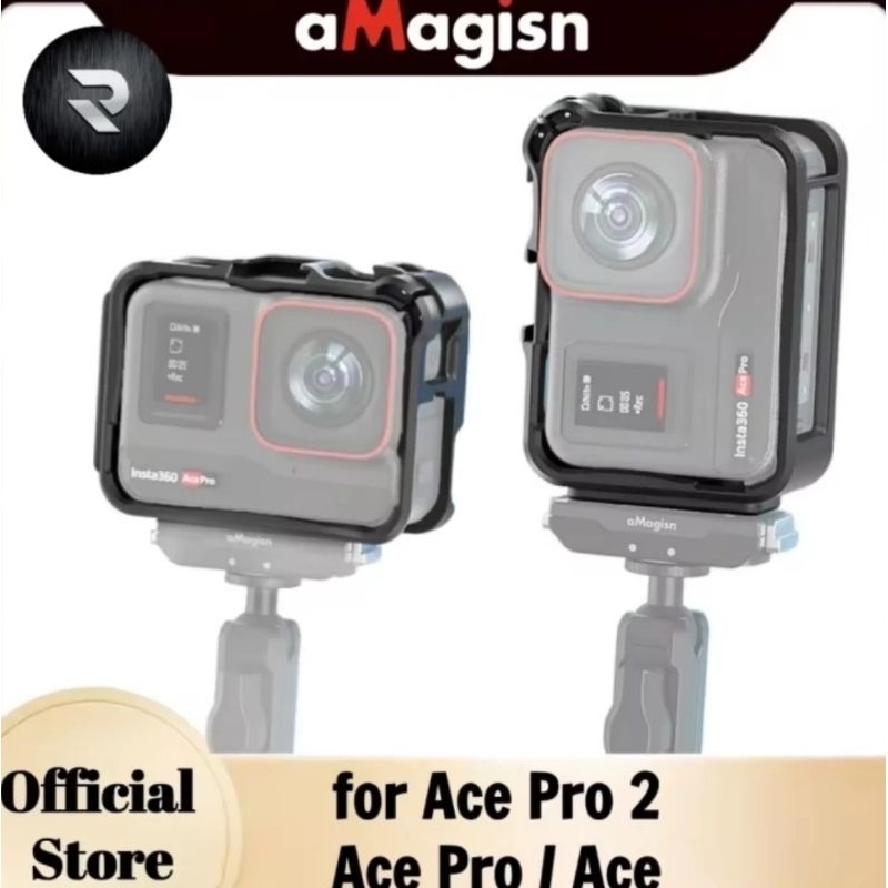 Jual aMagisn ABS Plastic vertical horizontal frame case for insta360 ace pro 2 ace pro ace ...