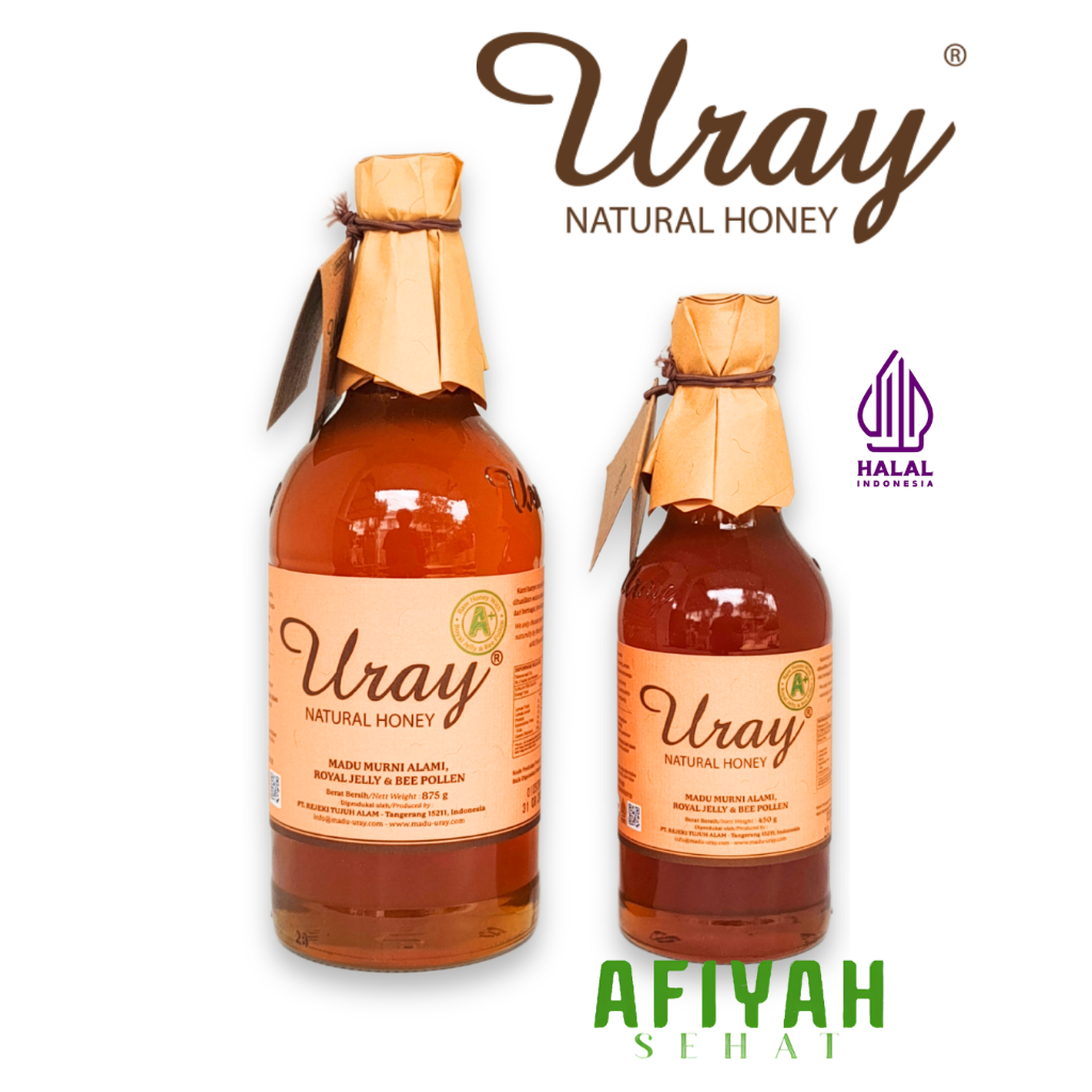 Jual URAY Madu 450gr & 875gr Original Grade A+ Royal Jelly Bee Pollen ...