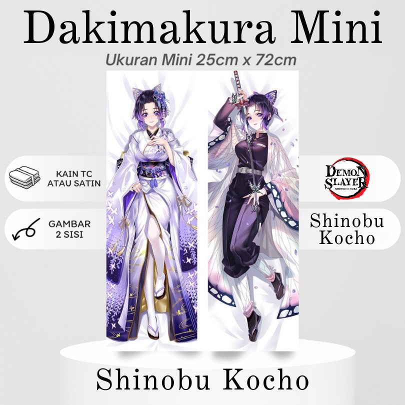 Jual DAKIMAKURA MINI SHINOBU KOCHO DEMON SLAYER Bantal Anime Waifu Mini ...