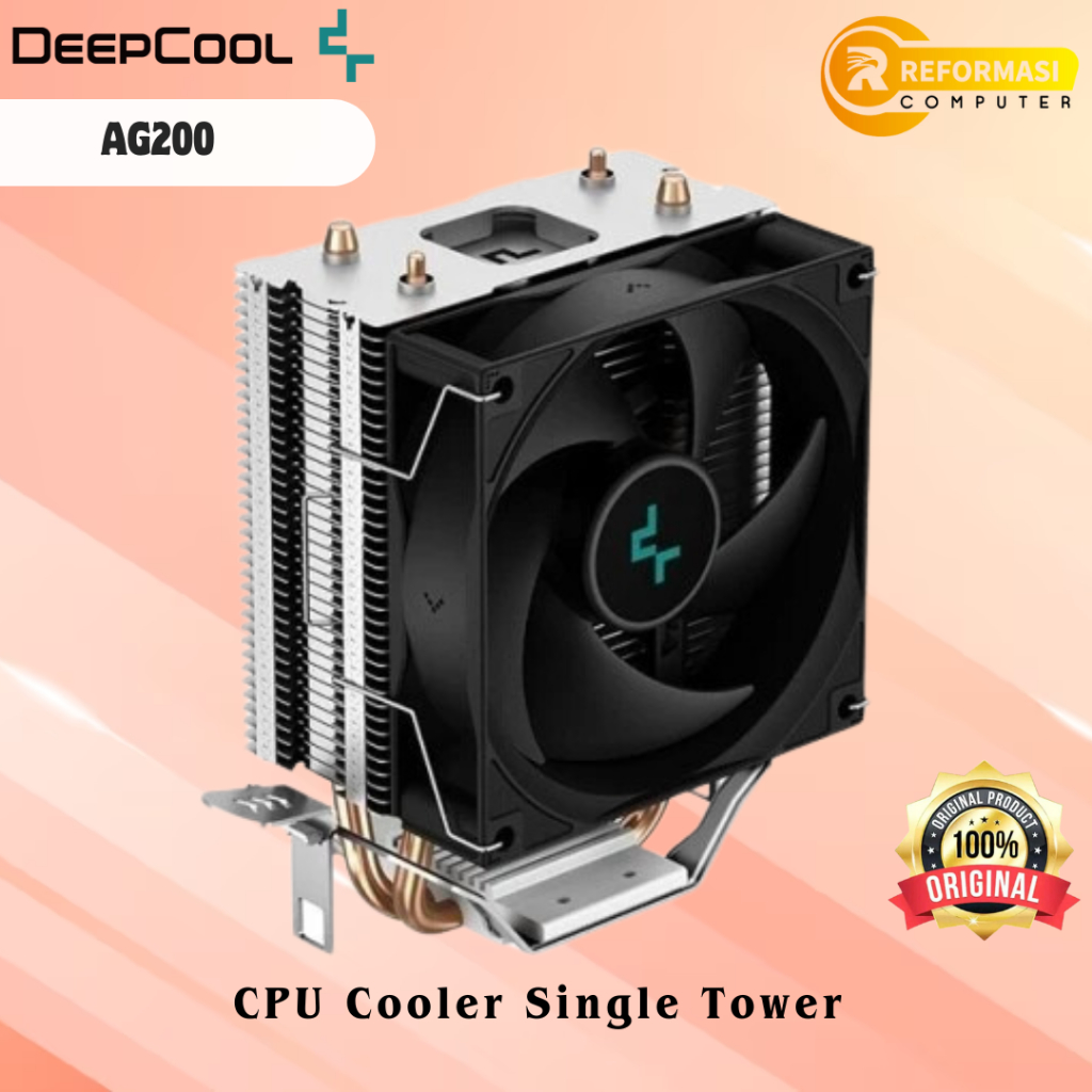 Jual DEEPCOOL CPU Cooler DeepCool AG200 Single-Tower CPU Cooler ...
