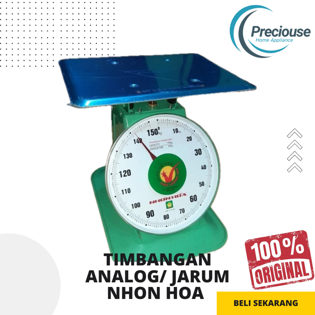 Jual TIMBANGAN ANALOG/ JARUM NHON HOA ASLI VIETNAM 5kg 10kg 15kg 20kg 30kg 60kg 100kg 150kg ...