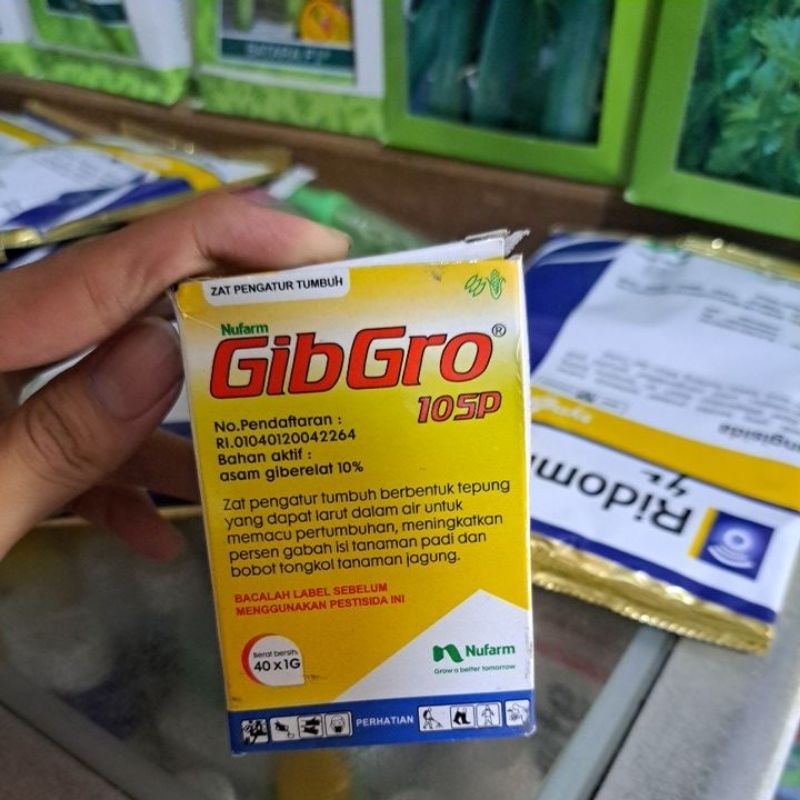 Jual GIBGRO 10SP 1GRAM 1KOTAK 40PCS ZPT PENYUBUR TANAMAN JAGUNG PADI ...