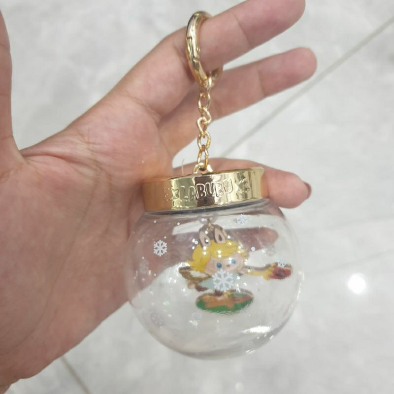 Jual Labubu Together Christmas Crystall Ball Lampu Original Pop mart ...